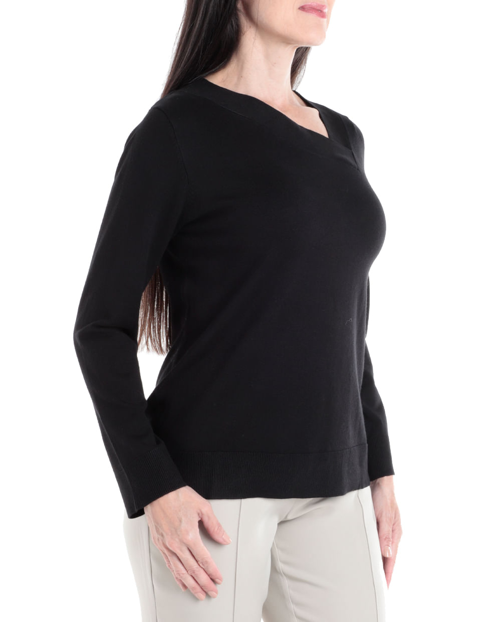 Suéter Nicolle pull over negro para mujer - Siman Costa Rica