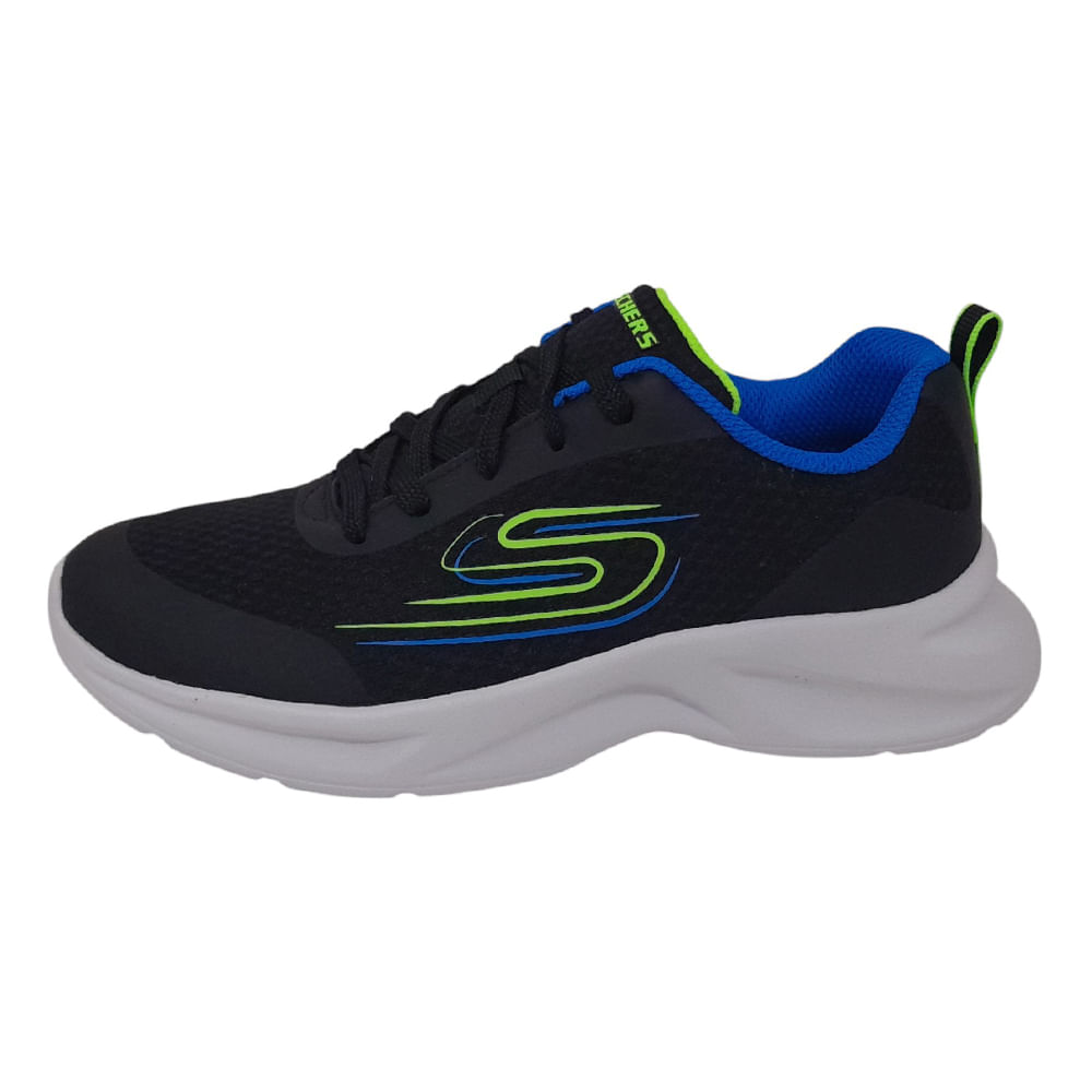 Zapato deportivo casual Skechers negro para niño - Siman Costa Rica