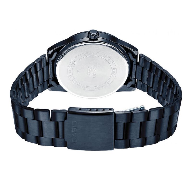 Reloj Casio análogo de acero en azul negro para hombre - Siman El Salvador