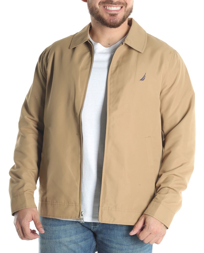Chaqueta Nautica beige sólida para hombre