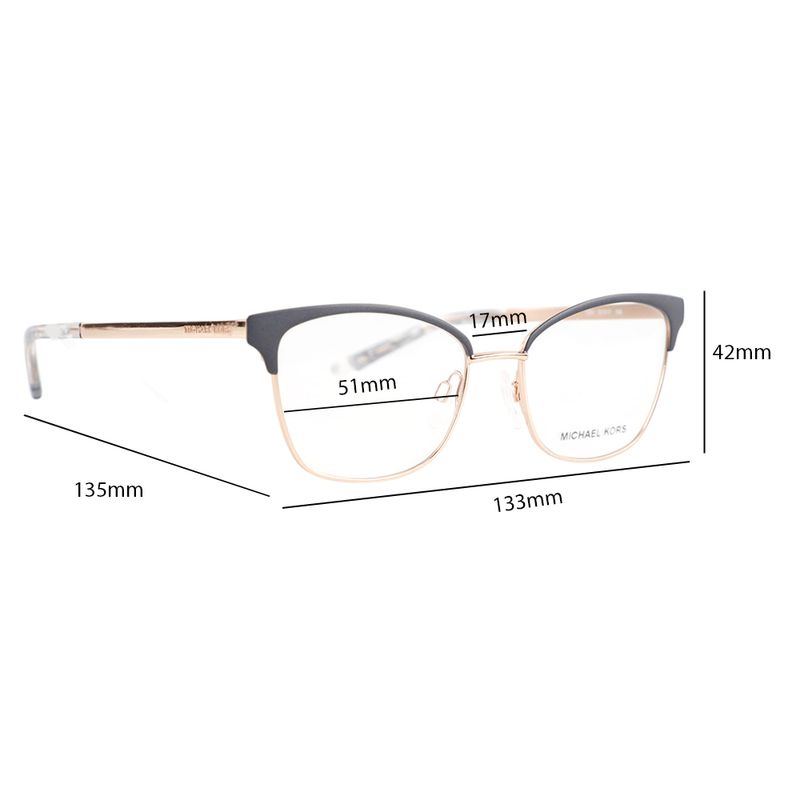 Aro completo cat eye Michael Kors metal para mujer