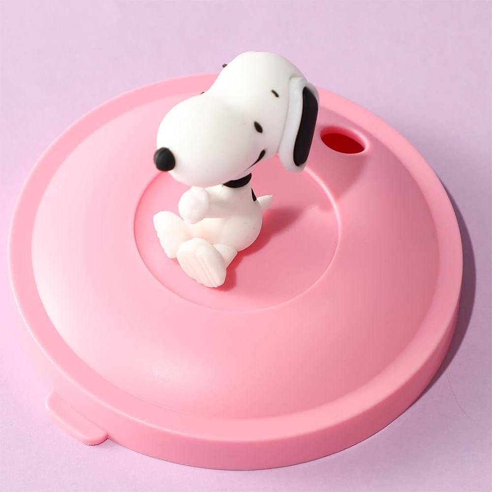 Vaso con tapa y pajilla Peanuts Snoopy 450 ml - Siman Costa Rica