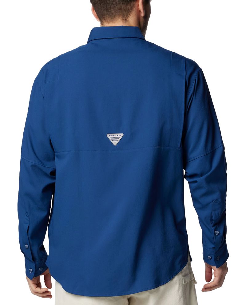 Camisa Columbia PFG Tamiami II azul para hombre - Siman Guatemala