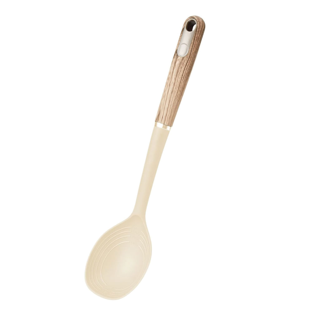 Cuchara de silicón color crema 36 cm - Siman Costa Rica