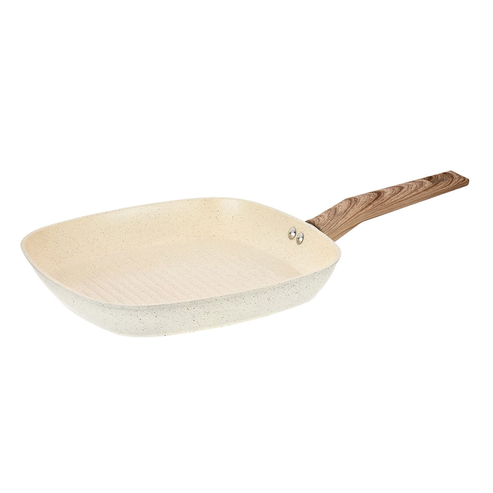 Sartén grill color crema 28 cm - Siman Nicaragua