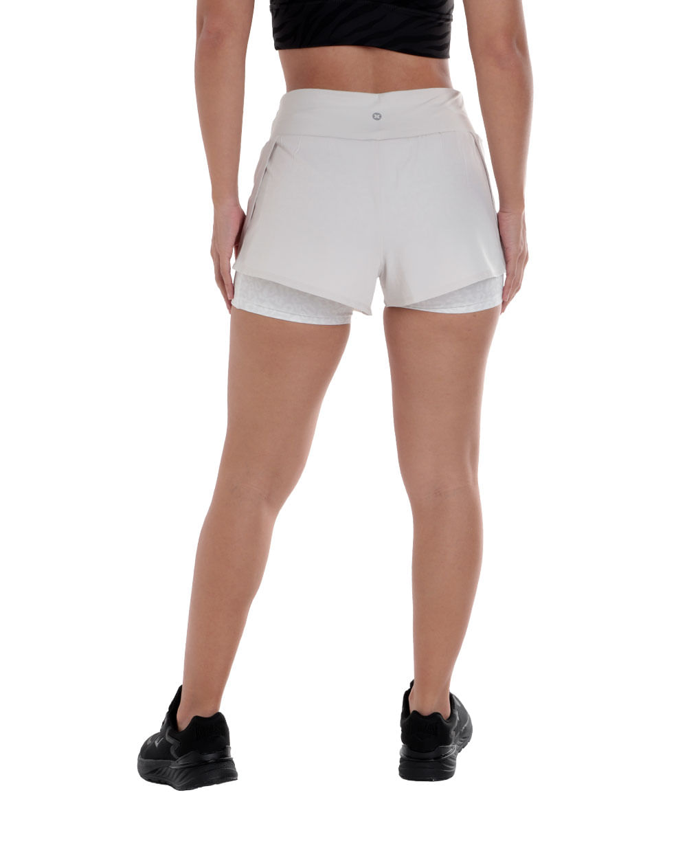 Short deportivo RBX blanco de cintura media para mujer - Siman El Salvador
