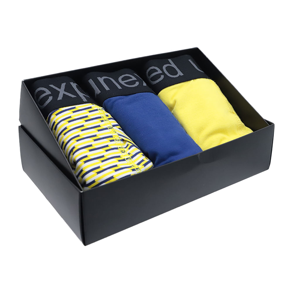 Pack de 3 boxers briefs Unexpected multicolor para hombre - Siman Nicaragua