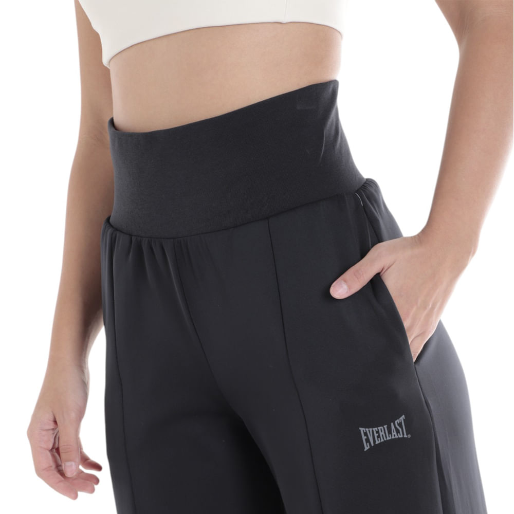 Pants deportivo Everlast negro sólido para mujer - Siman Guatemala