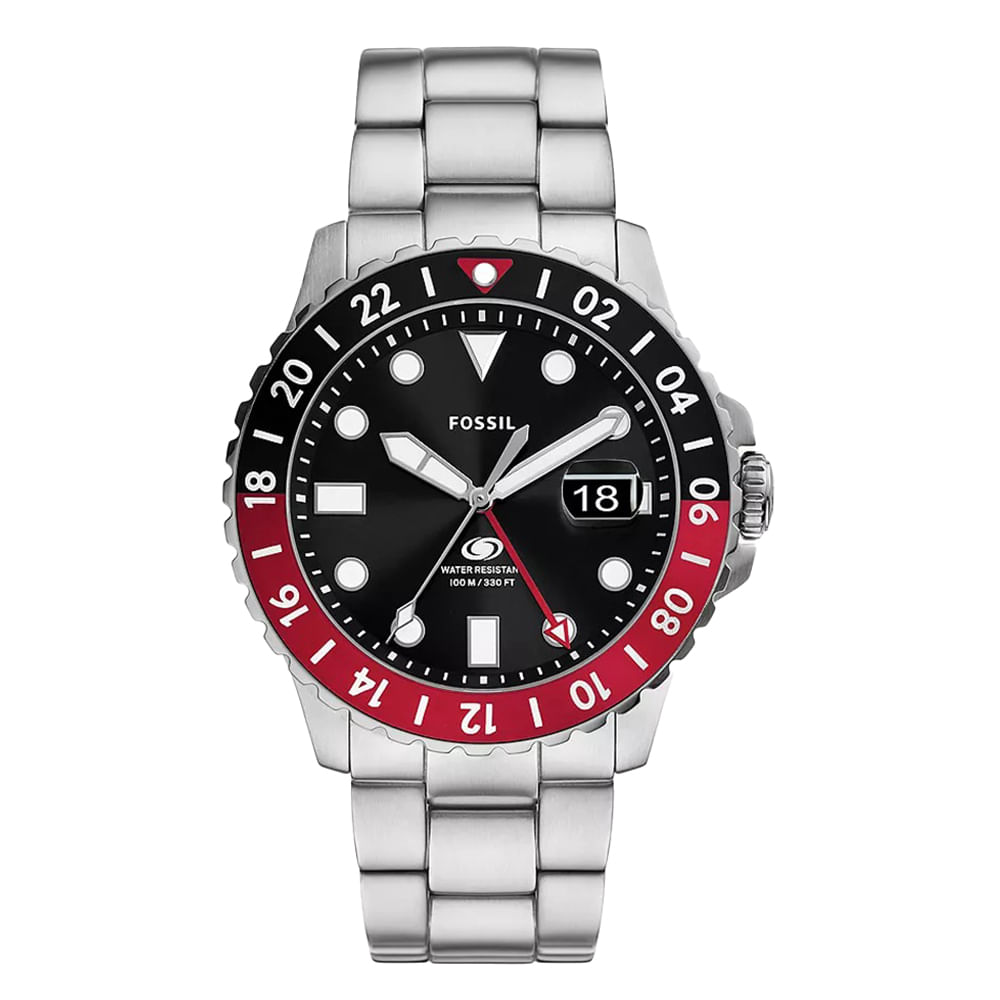 Reloj Fossil análogo acero inoxidable plateado para hombre - Siman ...