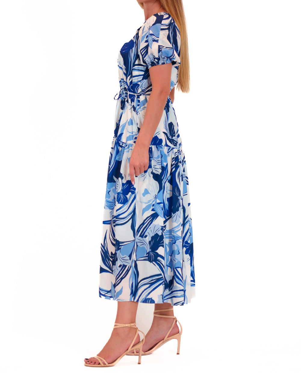 Vestido Julian And Jordan maxi con detalles en mangas - Siman El Salvador