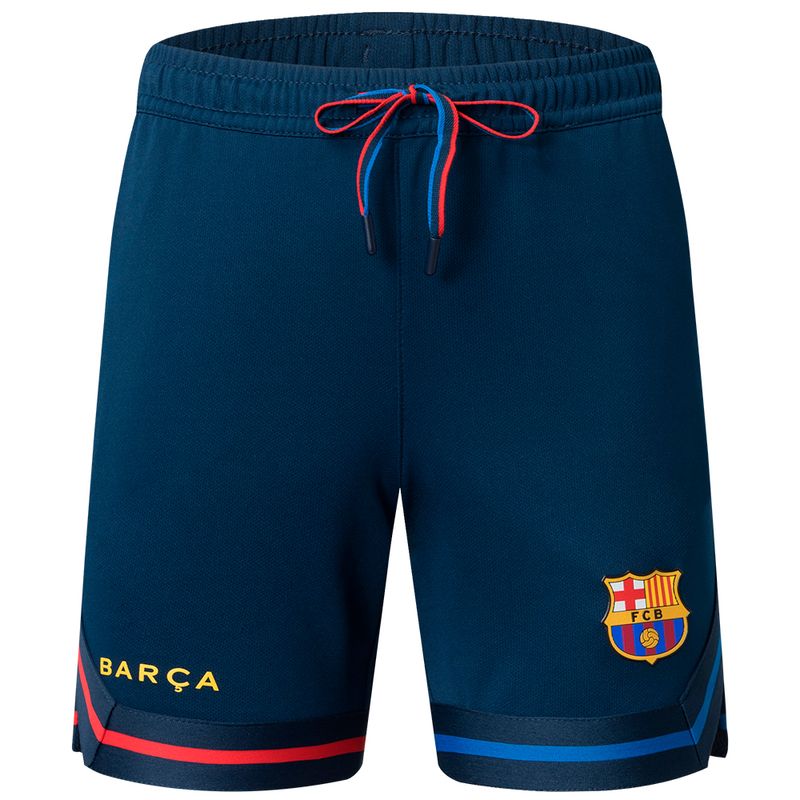Short deportivo azul con estampado del equipo del F.C Barcelona para ...