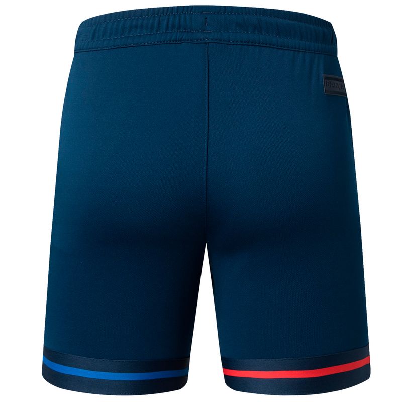 Short deportivo azul con estampado del equipo del F.C Barcelona para ...
