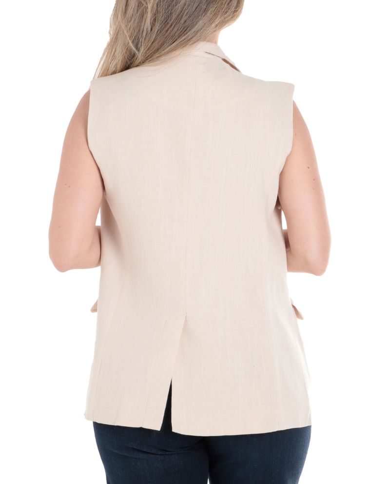 Chaleco Sabrina beige para mujer - Siman Nicaragua