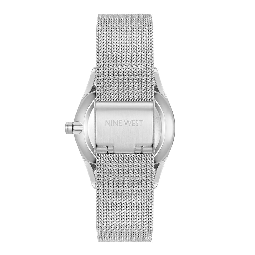 Reloj Nine West análogo metálico plateado para mujer - Siman El Salvador
