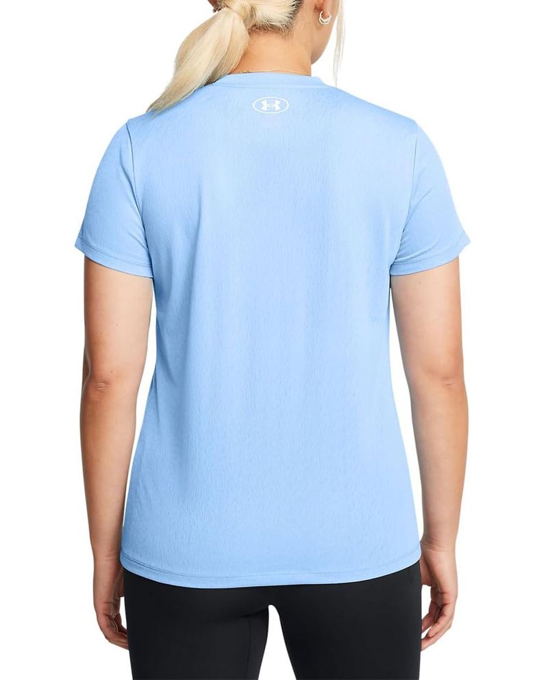 Camiseta deportiva Under Armour Tech Riddle celeste texturizada para ...