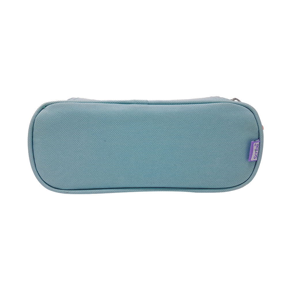 Estuche escolar sólido aqua