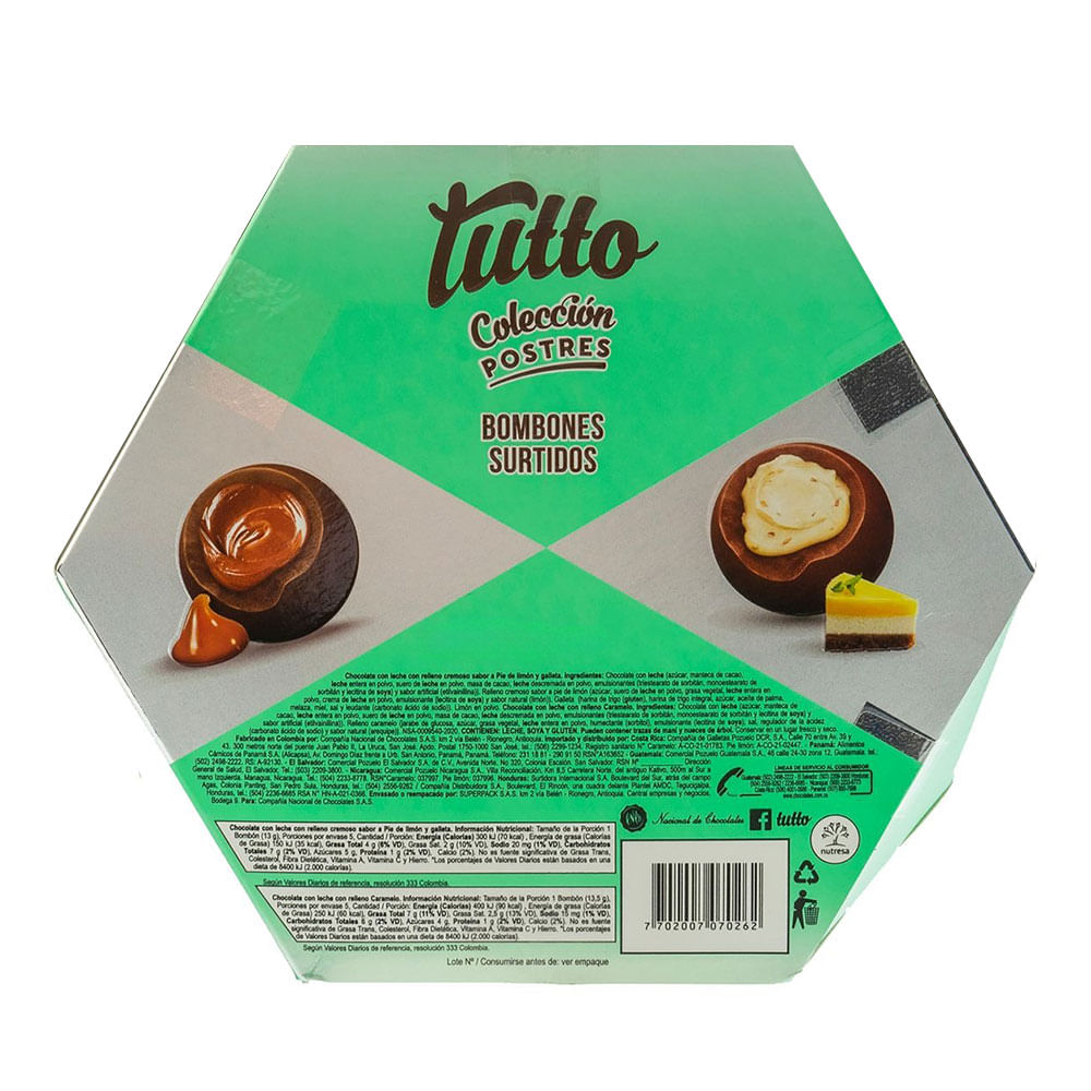 Chocolate Tutto Postres 10U