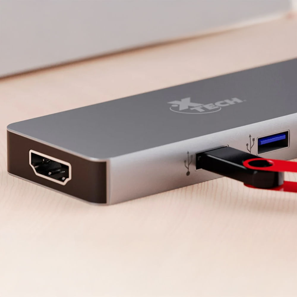 Xtech adaptador multipuerto 5 en 1con usb-c - Siman El Salvador
