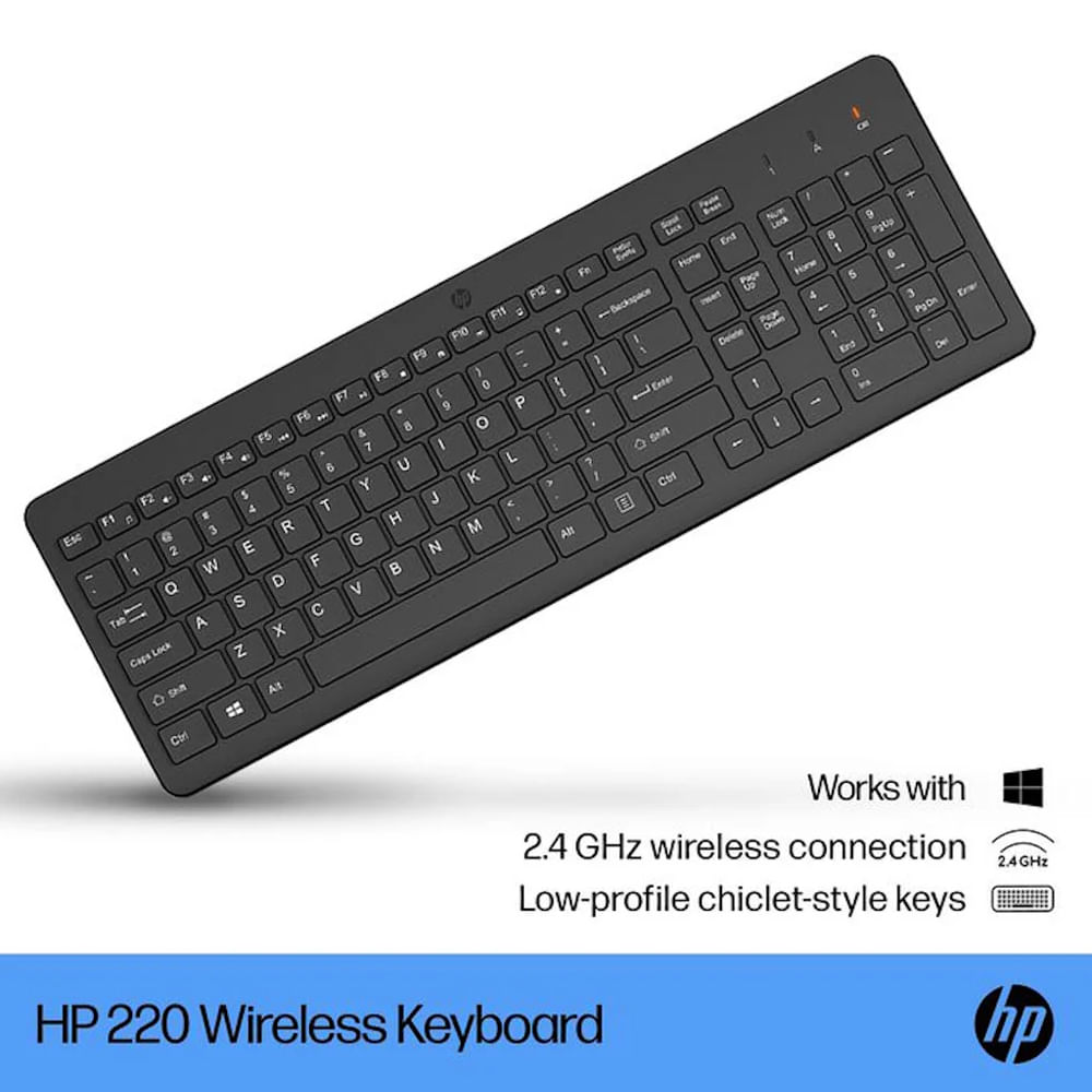 Teclado inalámbrico HP 220 negro - Siman Costa Rica