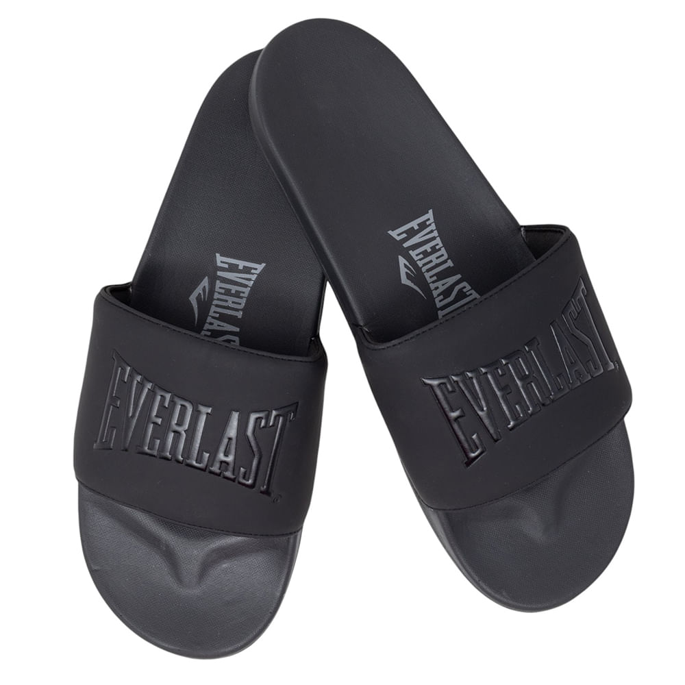 Sandalia pool slide Everlast color negro para hombre