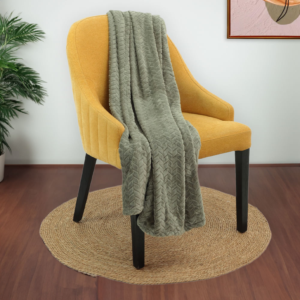 Frazada echo textura zigzag 127x152 cm - Siman Costa Rica