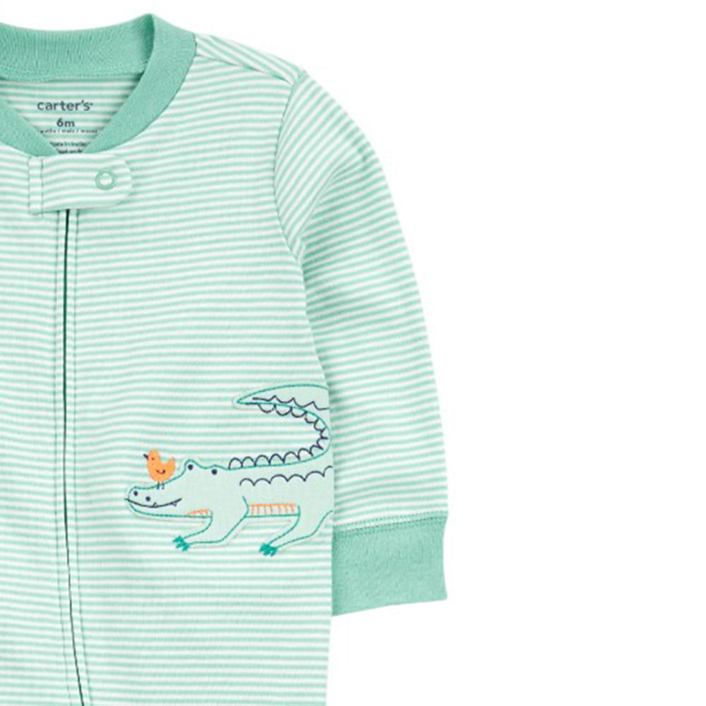 Pijama bicolor a rayas para bebé niño - Siman Costa Rica