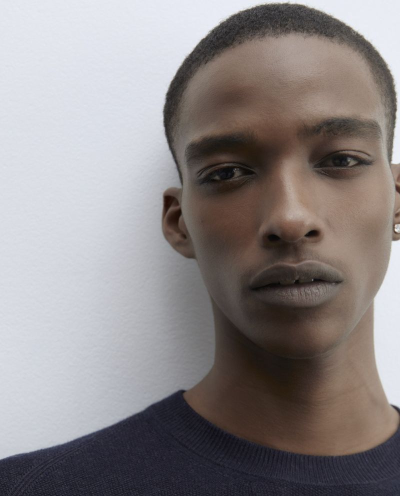 Suéter Sfera azul navy texturizado para hombre - Siman El Salvador