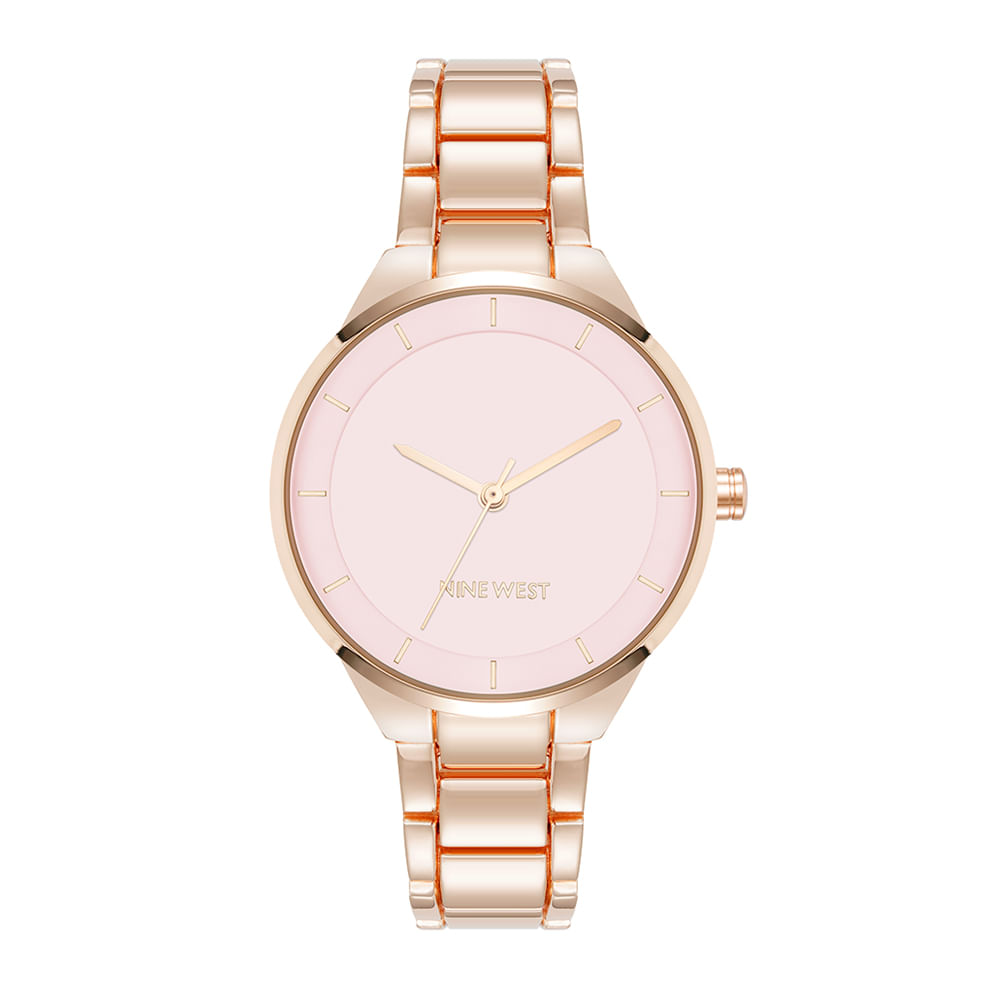 Reloj Nine West análogo metálico rose gold para mujer - Siman El Salvador