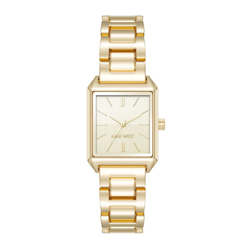 Reloj Nine West análogo de metal dorado para mujer - Siman Costa Rica
