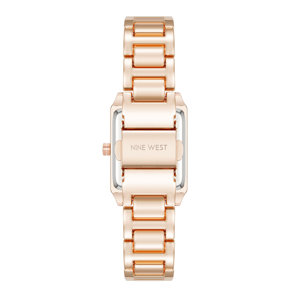 Reloj Nine West análogo de metal rose gold para mujer - Siman El Salvador