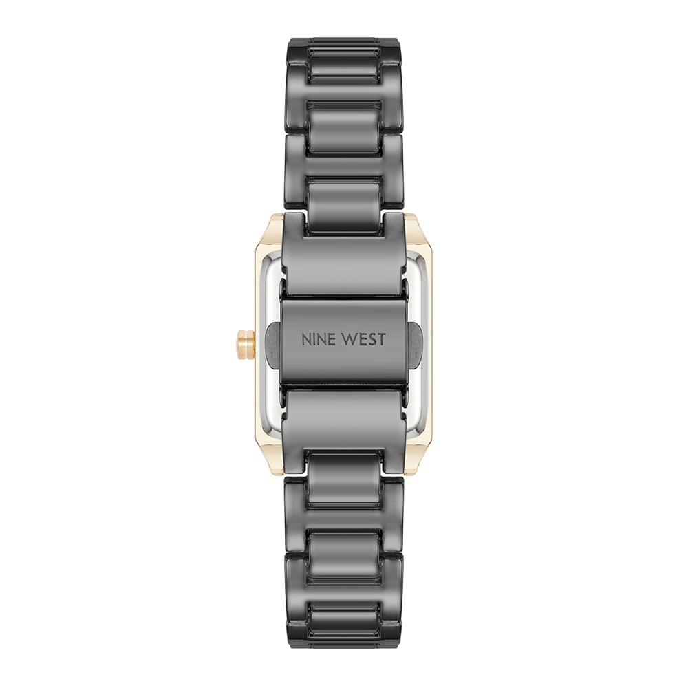 Reloj Nine West análogo de metal negro para mujer - Siman Costa Rica