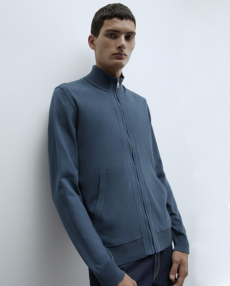 Suéter Sfera azul con textura para hombre - Siman Costa Rica