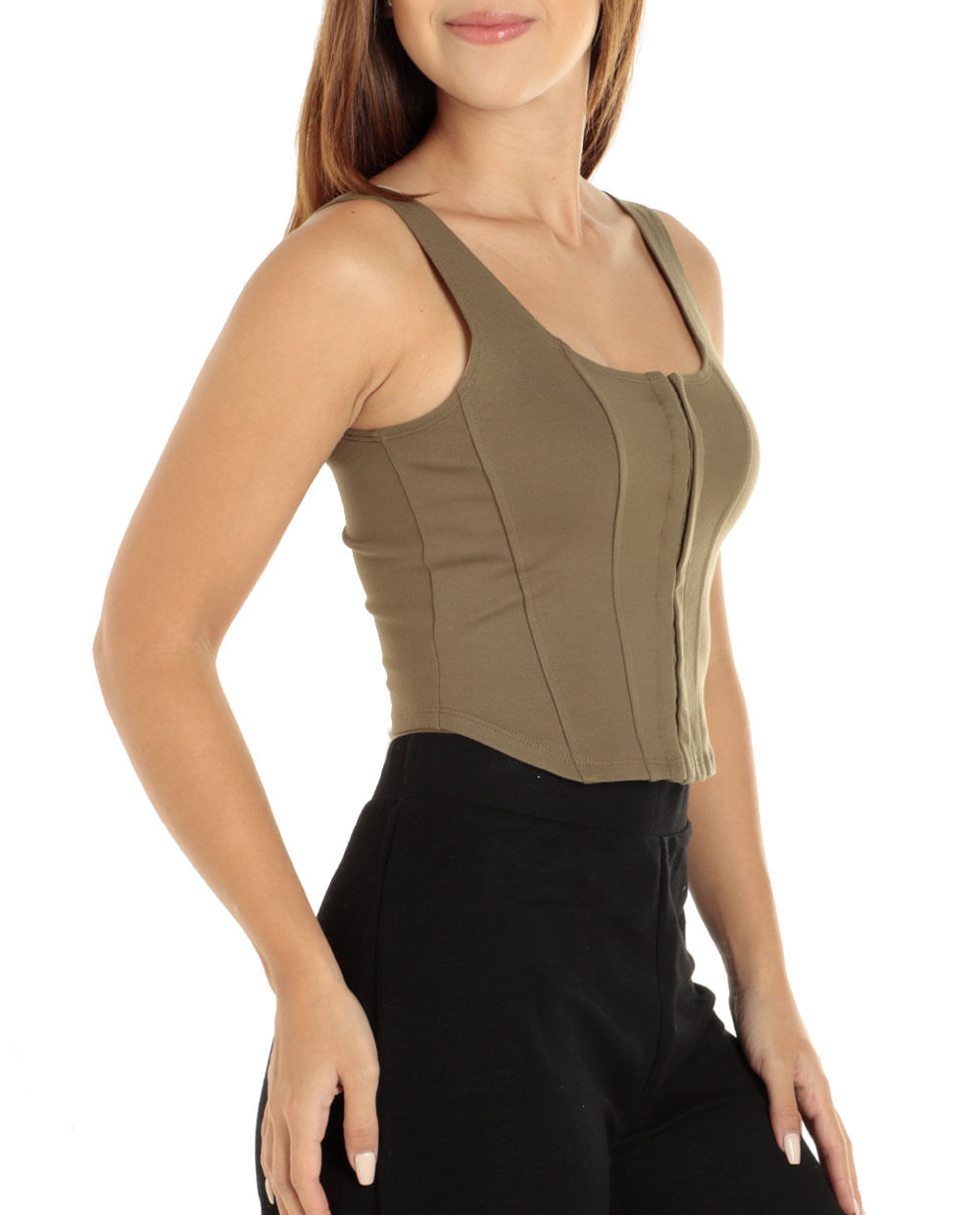Blusa Active Basic crop top de tirantes para mujer - Siman El Salvador