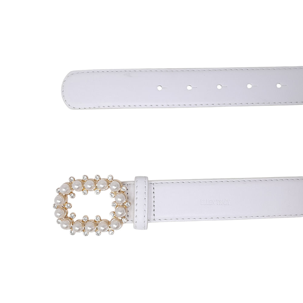 Cinturón Ellen Tracy color blanco para mujer - Siman Guatemala