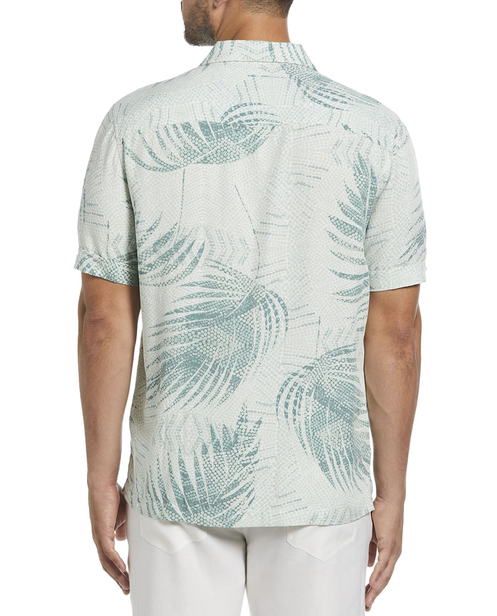 Guayabera regular fit Cubavera verde estampado tropical para hombre ...