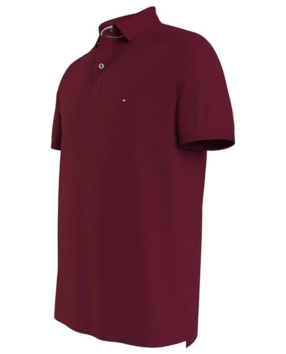 Camisa polo Tommy Hilfiger regular fit color vino texturizada para ...