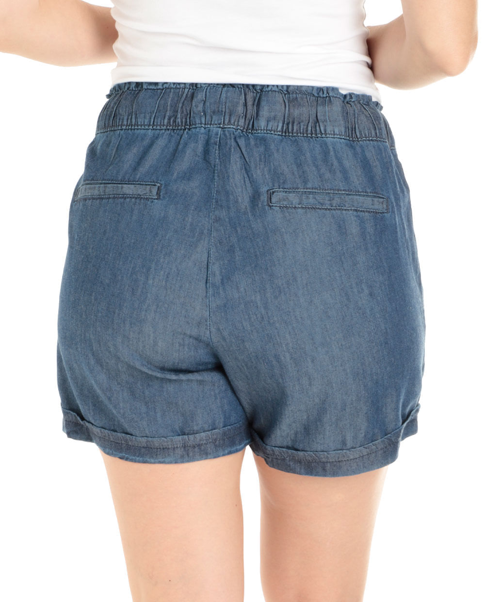 Short Dash pull on azul de cintura media para mujer - Siman El Salvador