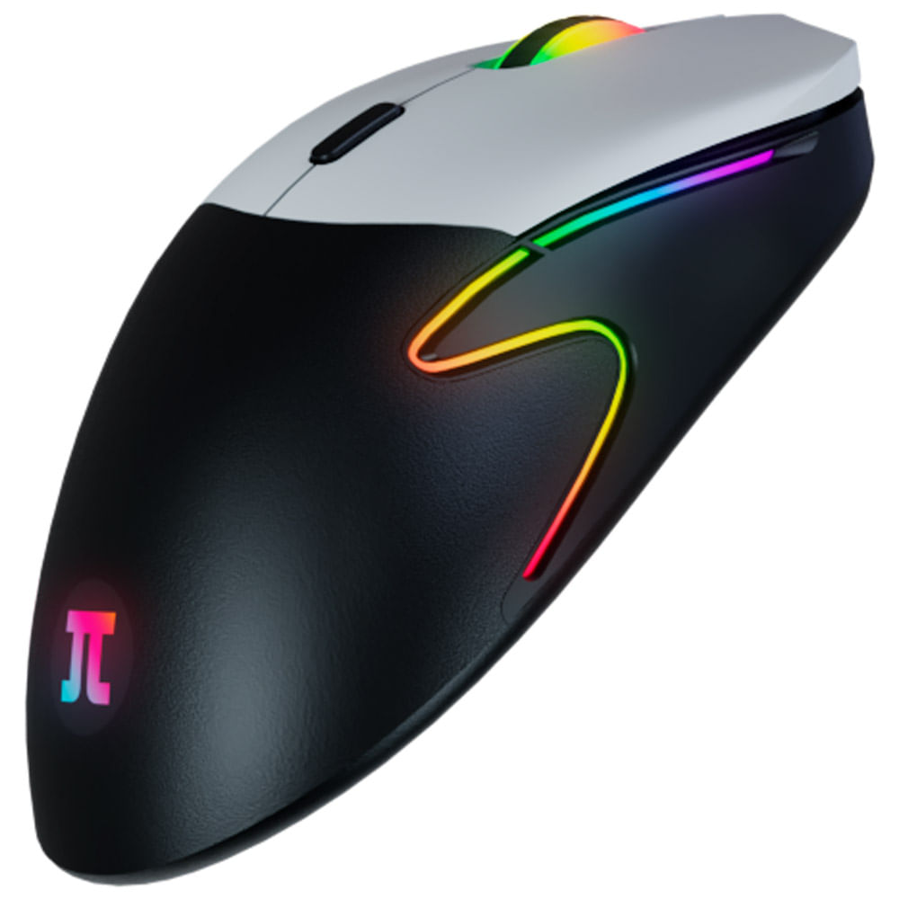 Mouse gaming Primus Gladius DM10 RGB gris con blanco - Siman Costa Rica