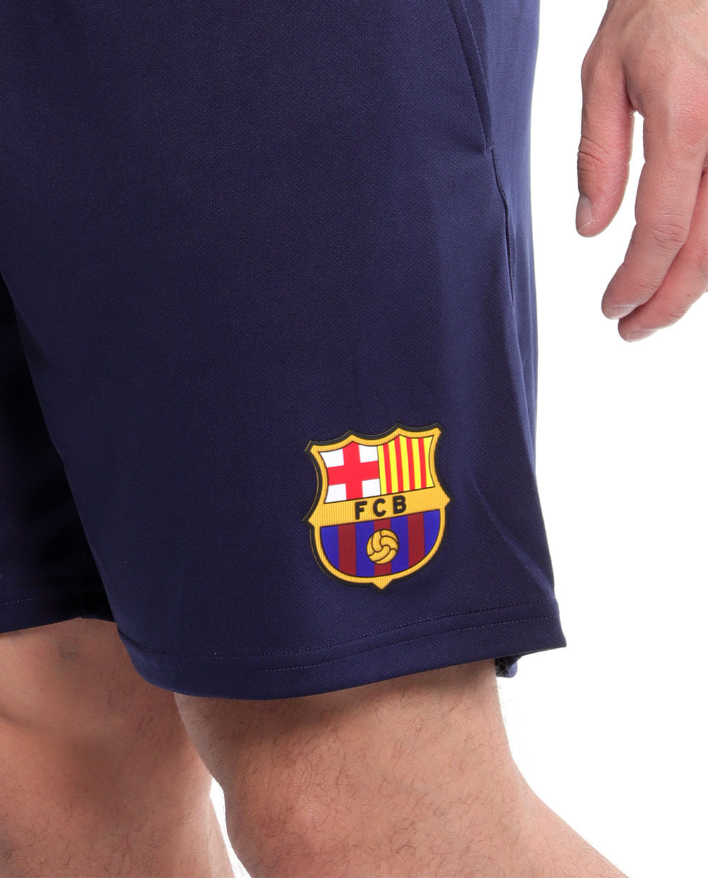 Short deportivo Fútbol Club Barcelona azul navy para hombre - Siman El ...