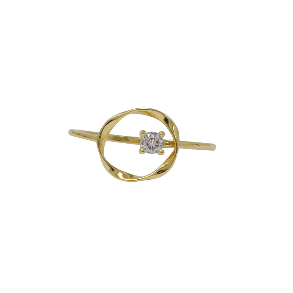 Anillo de plata italiana con baño de oro talla 6 para mujer - Siman El ...
