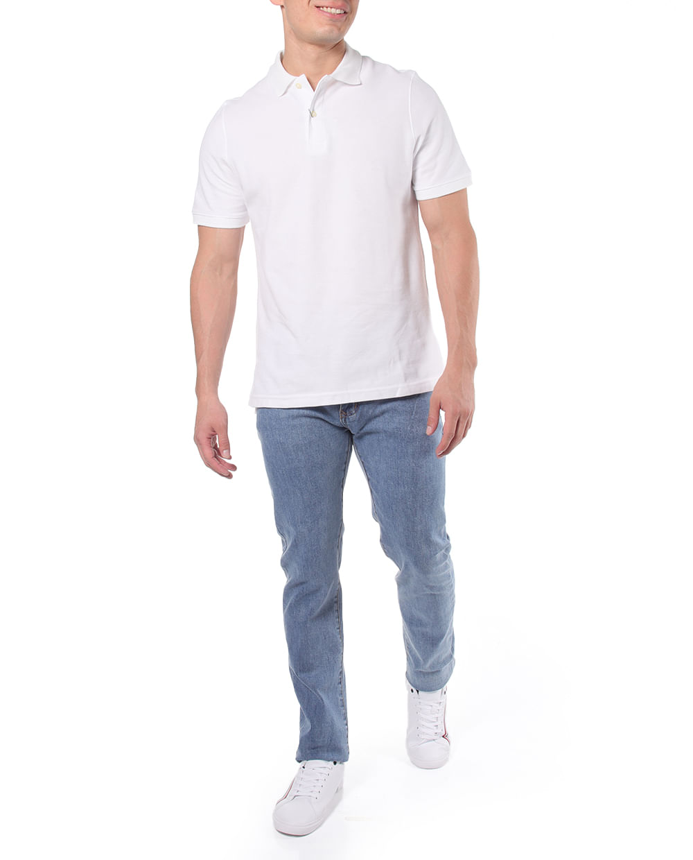 Jeans straight fit Gents azul medio denim para hombre - Siman Costa Rica