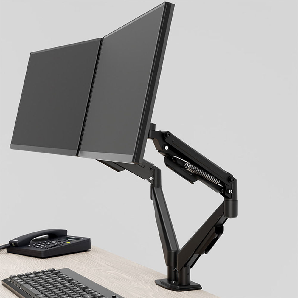 Soporte para monitor doble 13" (33.02 cm) a 32" (81.28 cm) - Siman El ...