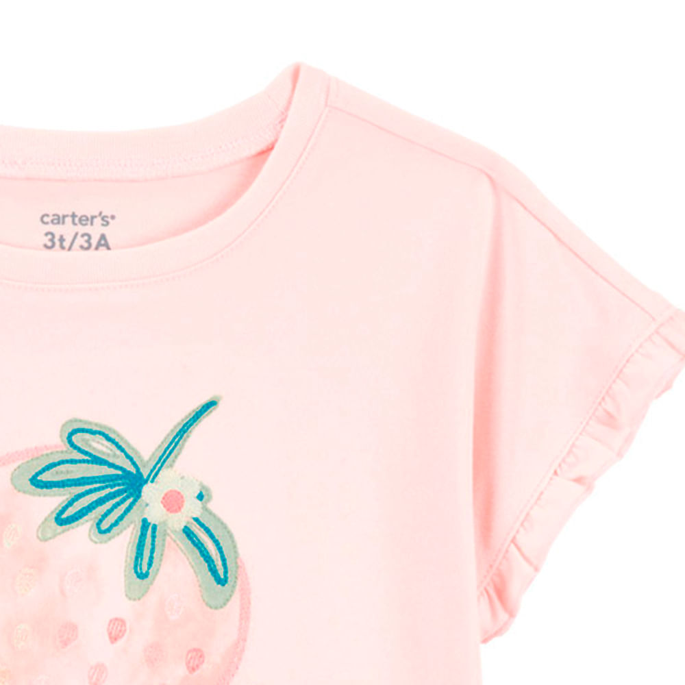 Blusa rosada con estampado para bebé niña - Siman Costa Rica