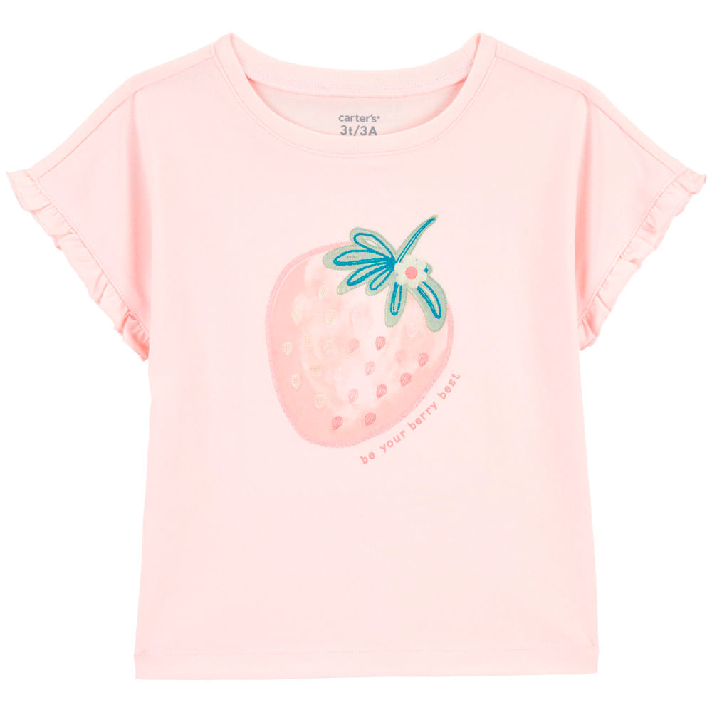 Blusa rosada con estampado para niña - Siman El Salvador