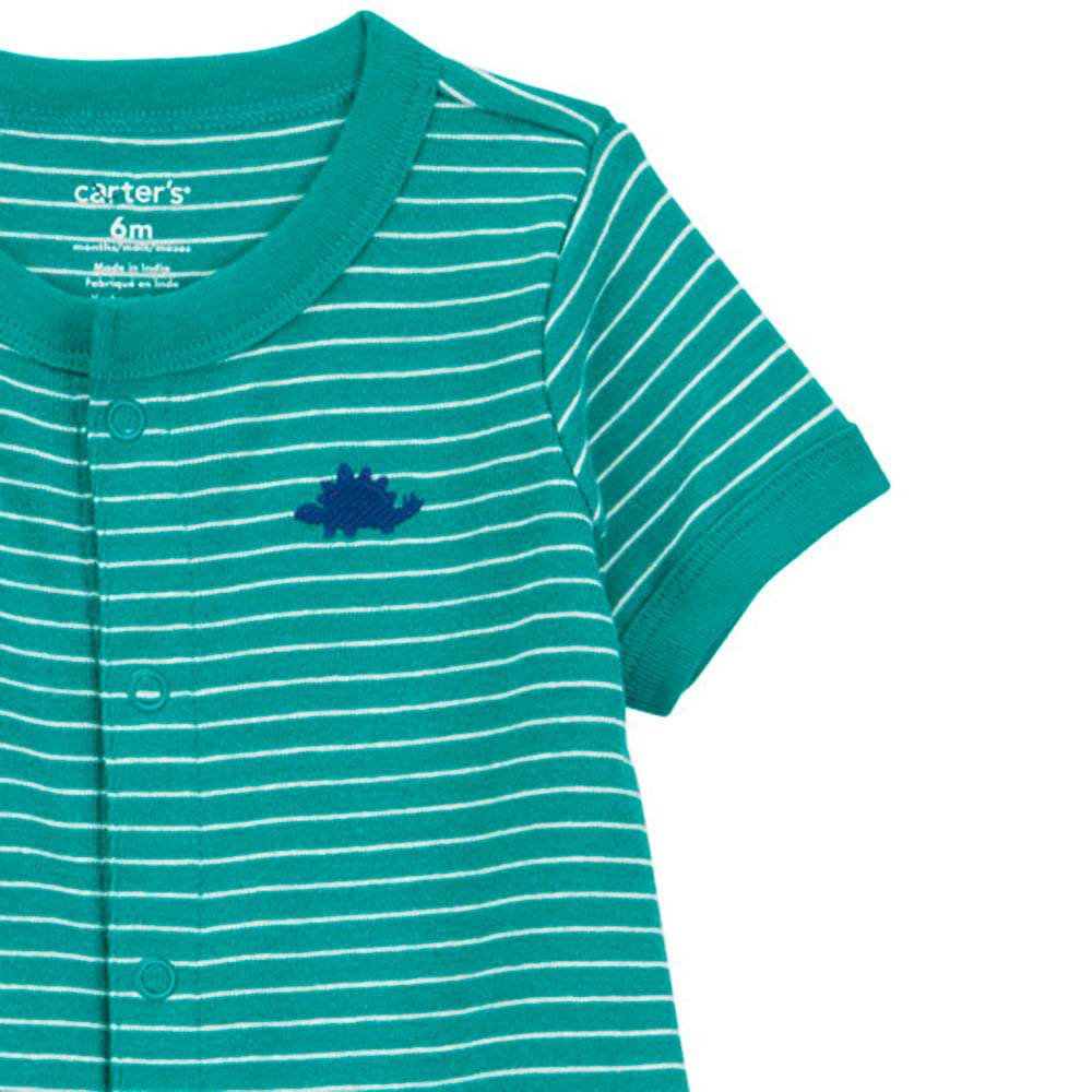 Romper verde rayado para bebé niño - Siman Costa Rica