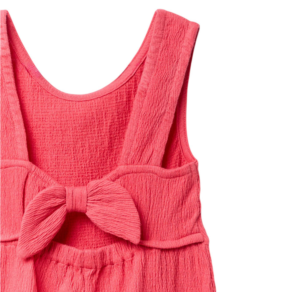 Mono/overall corto estructura rojo 600 red de niña - Siman Costa Rica