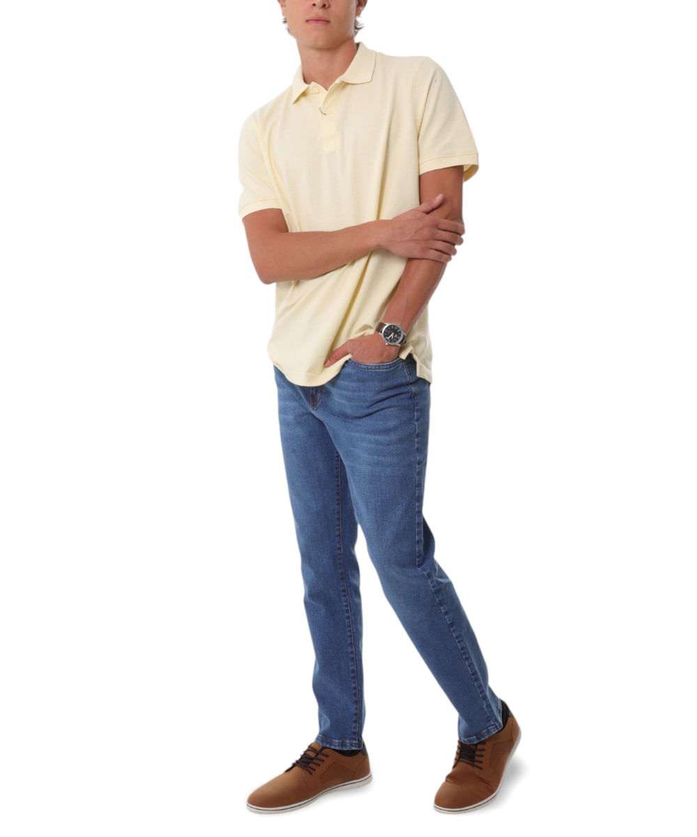 Jeans Pepe Revolution slim fit azul denim para hombre - Siman El Salvador