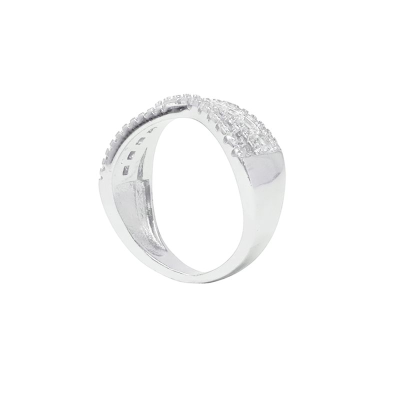 Anillo triple entrelazado de plata para mujer - Siman El Salvador