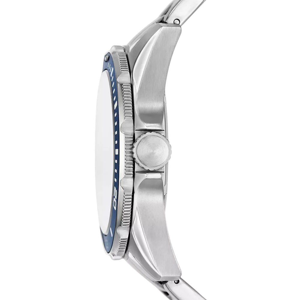 Reloj Fossil análogo de acero inoxidable plateado para hombre - Siman ...