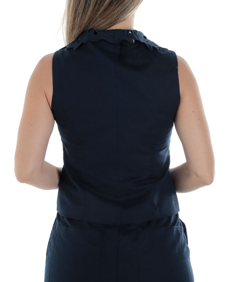 Chaleco Sabrina azul sin mangas para mujer - Siman Costa Rica